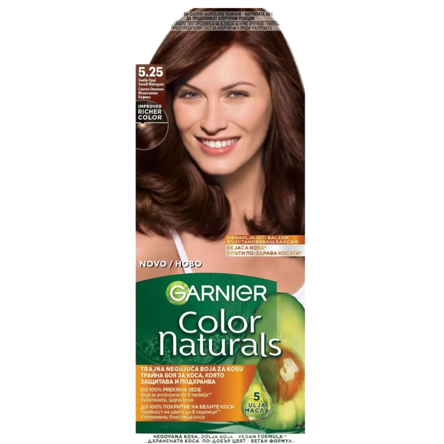 GARNIER COLOR NATURALS 5.25 SMEĐI MAHAGONI BOJA ZA KOSU