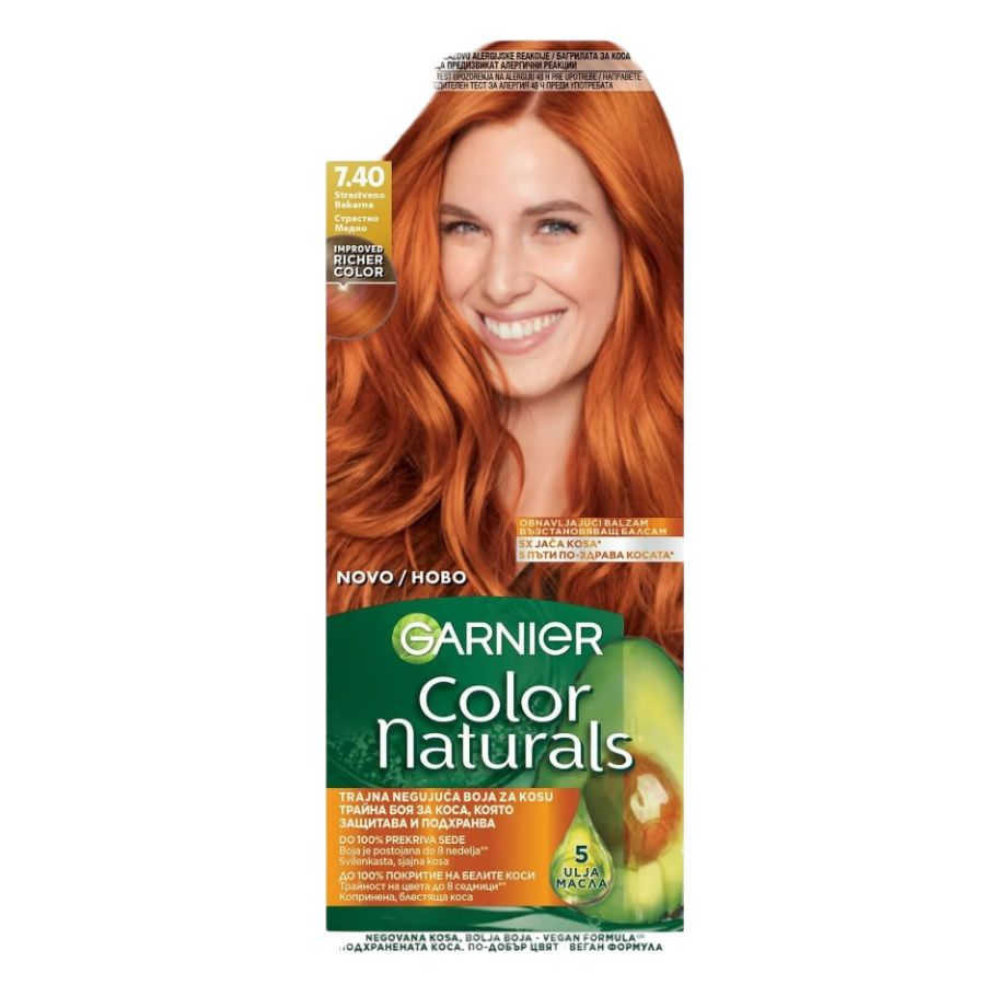 GARNIER COLOR NATURALS 7.40 STRASTVENO BAKARNA BOJA ZA KOSU