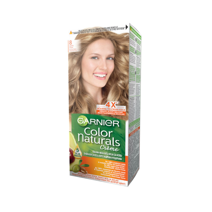 GARNIER COLOR NATURALS 8 PEPELJASTA BOJA ZA KOSU