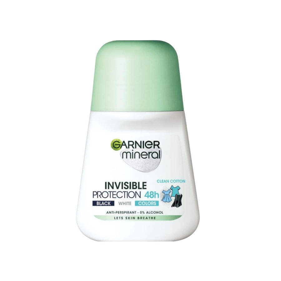 GARNIER INVISIBLE PROTECTION CLEAN COTTON 48H ROLL ON 50ML