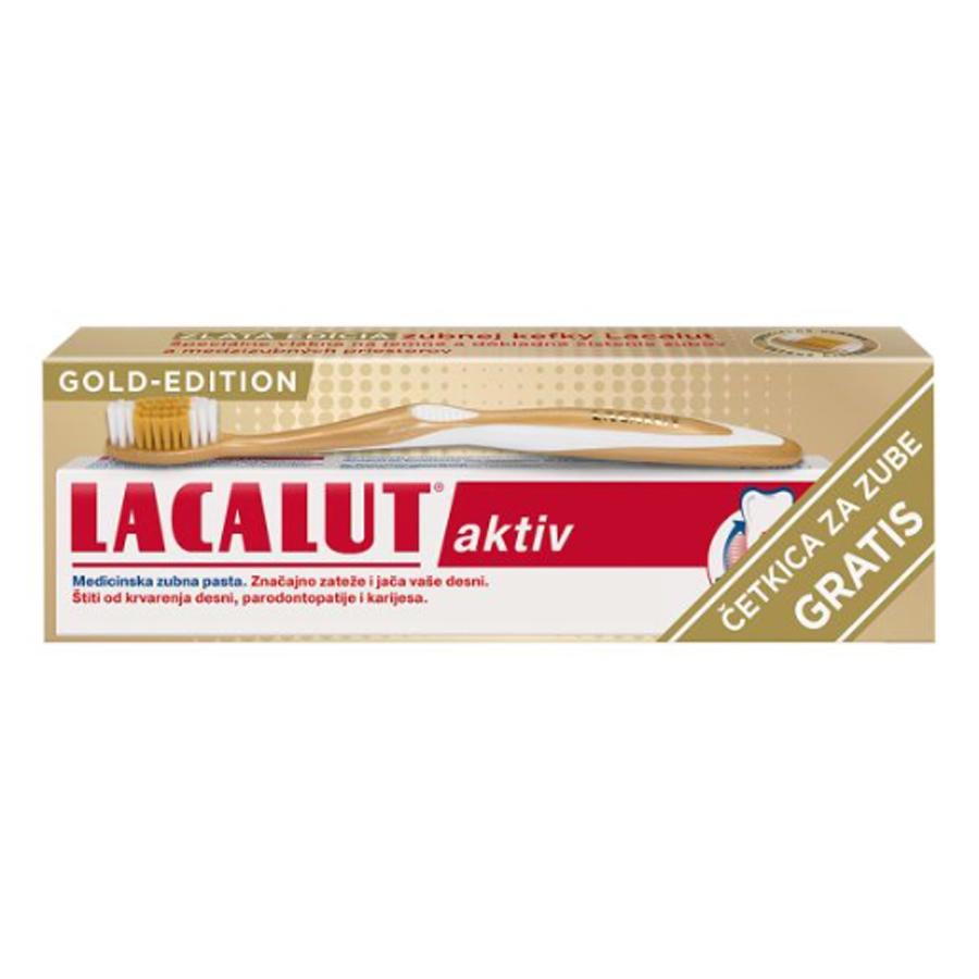 LACALUT ACTIV+GRATIS ČETKICA PASTA 75ML