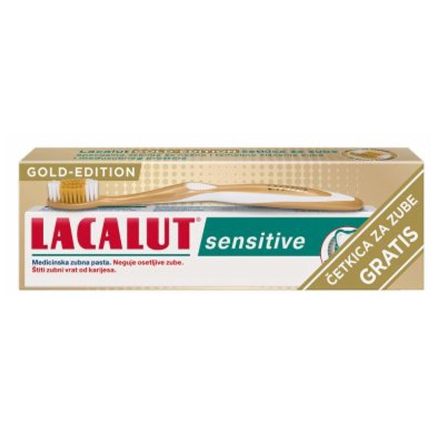 LACALUT SENSITIVE GRATIS ČETKICA PASTA 75 ML