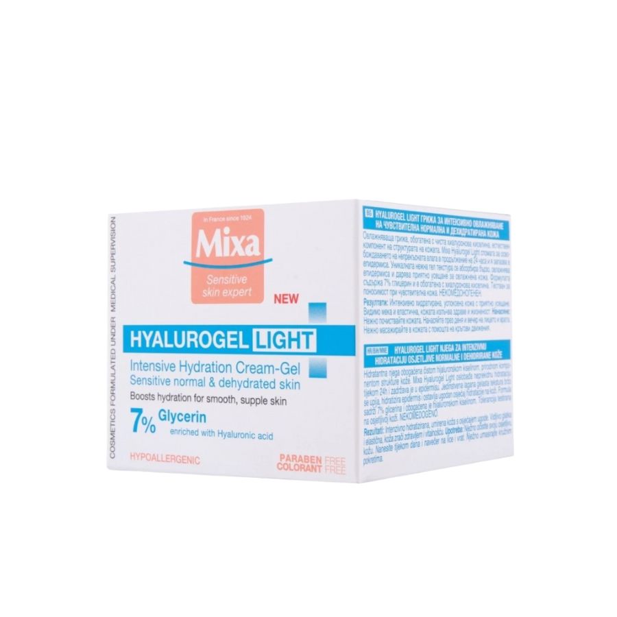 MIXA HYALUROGEL INTENSIVE HYDRATION LIGHT KREMA ZA LICE 50ML