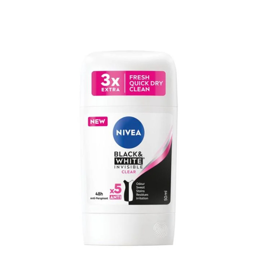 NIVEA BLACK&WHITE CLEAR STICK 50 ML