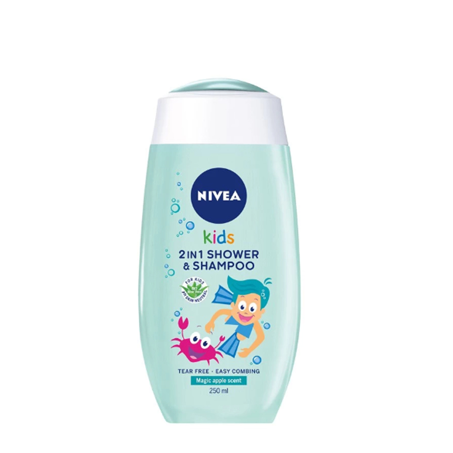 NIVEA KIDS 2IN1 MAGIC APPLE ŠAMPON/KUPKA 250 ML