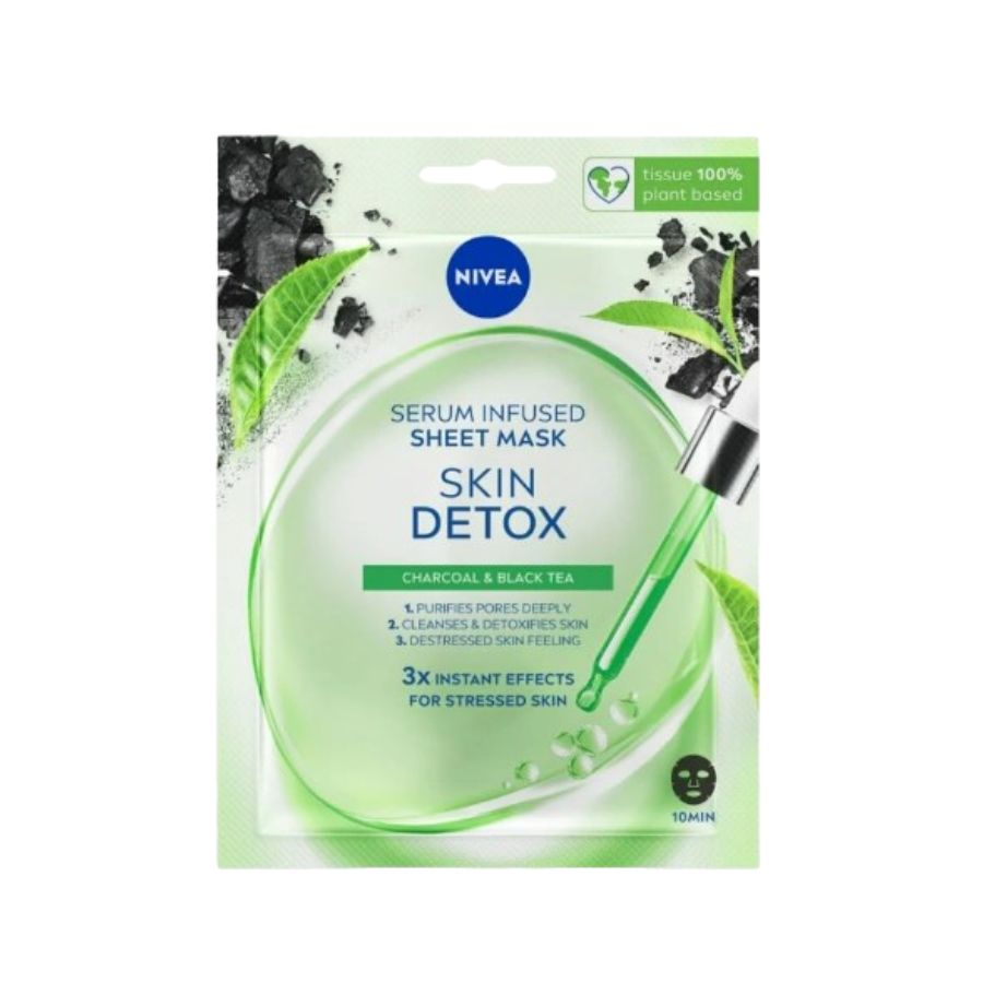 NIVEA URBAN SKIN DETOX GREEN TEA&CHARCOAL MASKA ZA LICE 10MIN