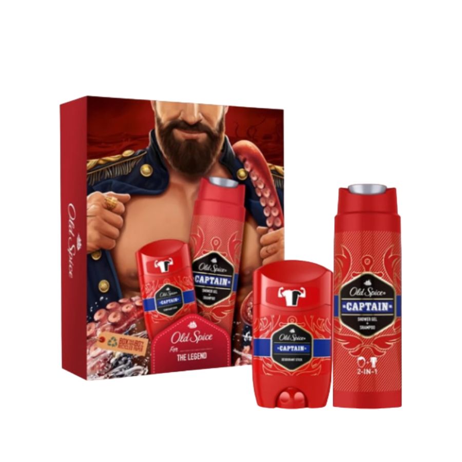 OLD SPICE CAPTAIN SET (SHOWER GEL+STICK)