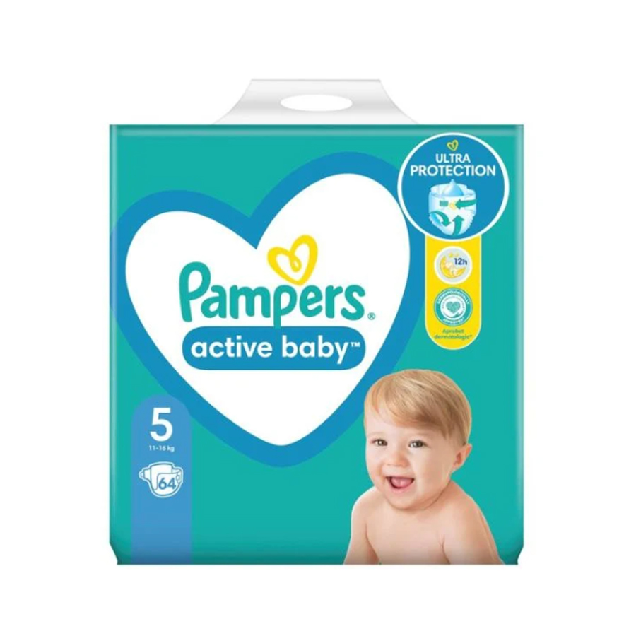 PAMPERS ACTIV BABY GIANT PACK 5 PELENE 64/1