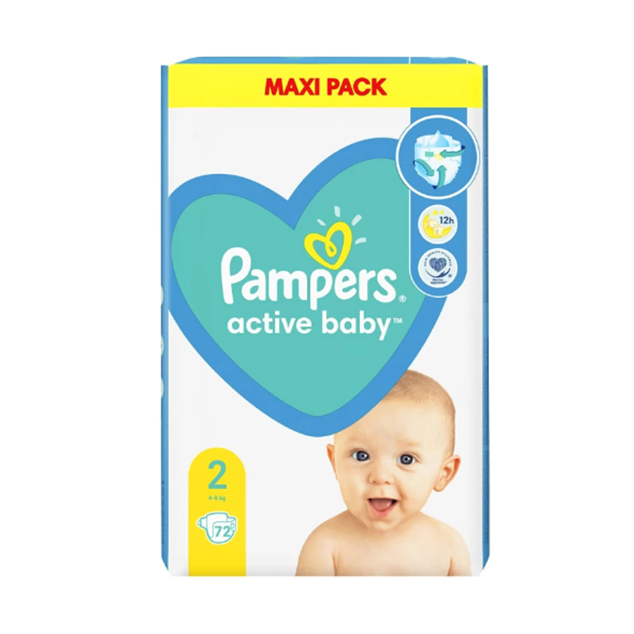 PAMPERS ACTIV BABY VPP 2 MINI PELENE 72/1