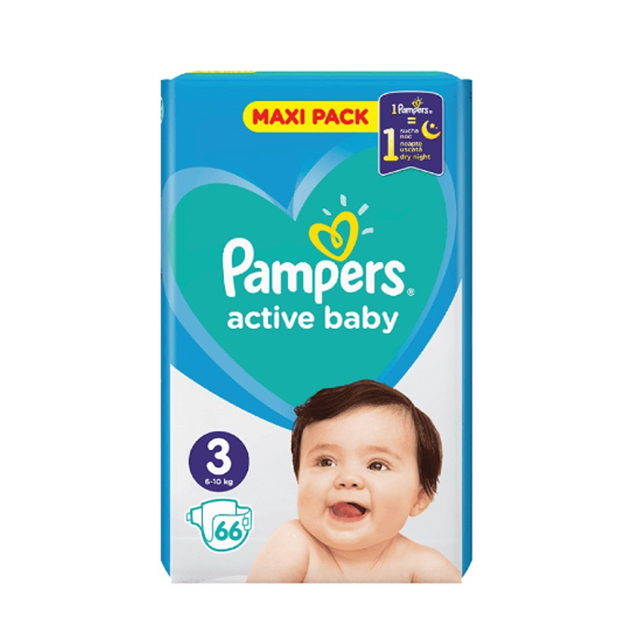 PAMPERS ACTIV BABY VPP 3 MIDI PELENE 66/1