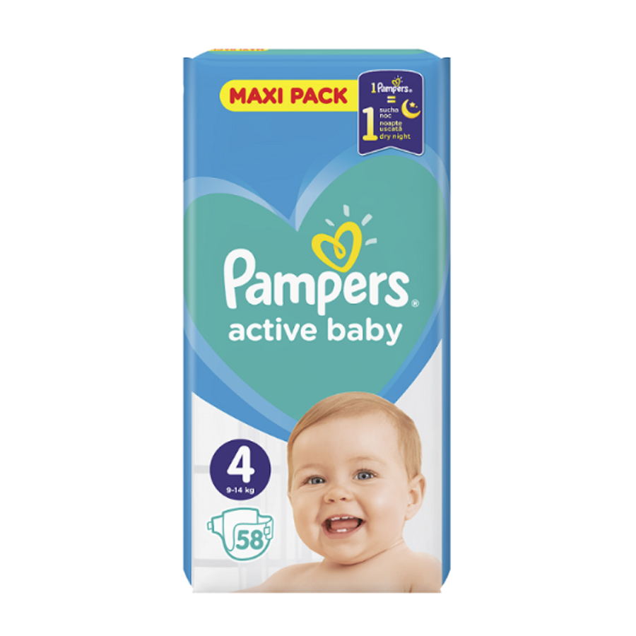 PAMPERS ACTIV BABY VPP 4 MAXI PELENE 58/1