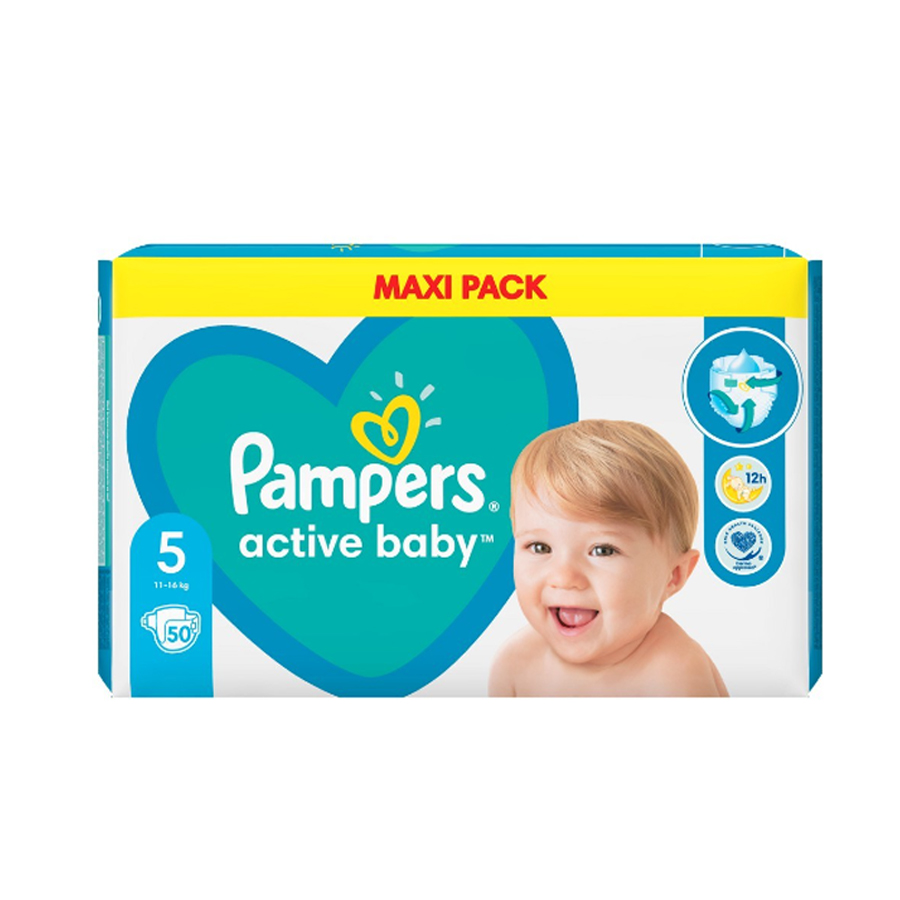 PAMPERS ACTIV BABY VPP 5 JUNIOR PELENE 50/1