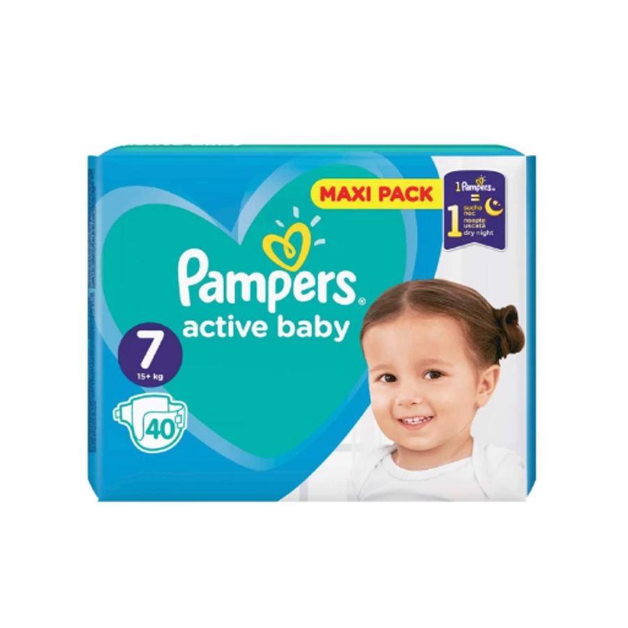 PAMPERS ACTIV BABY VPP 7 EXTRALARGE PELENE 40/1