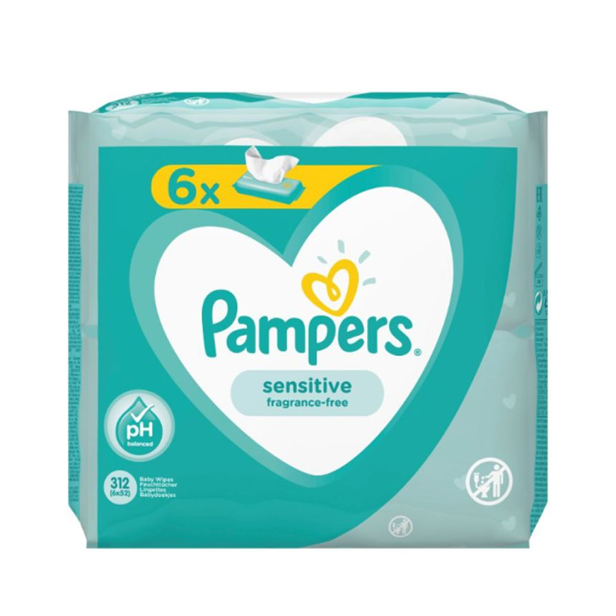 PAMPERS SENSITIVE VLAŽNE MARAMICE 6X52/1