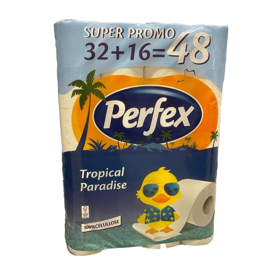 PERFEX 3SL TROPICAL PARADISE TOALET PAPIR 32+16/1