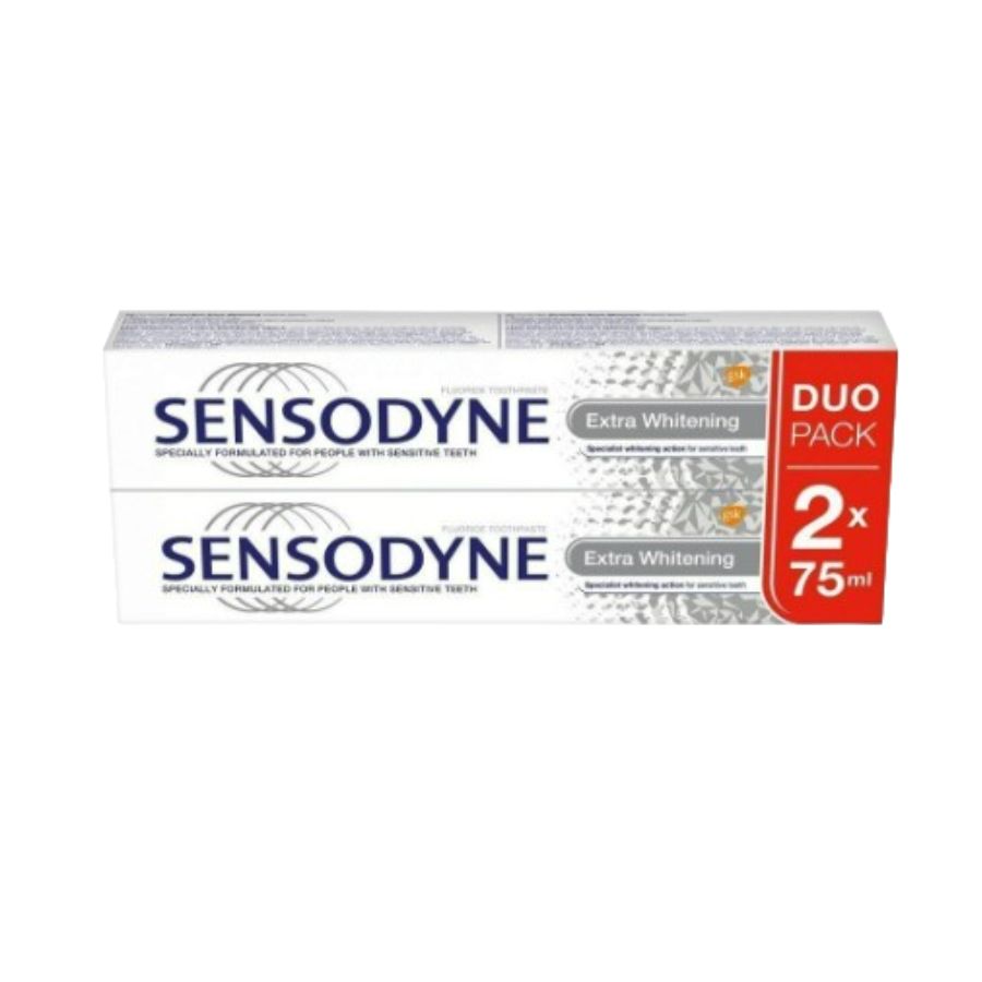 SENSODYNE EXTRA WHITE PASTA 2 X 75 ML