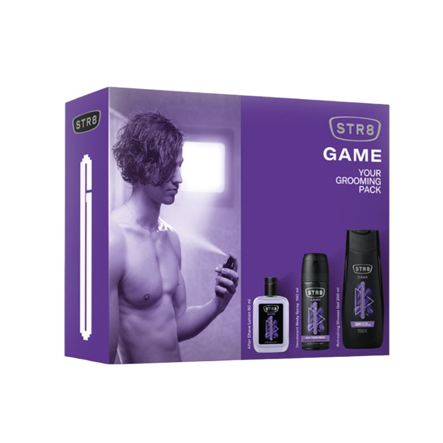 STR8 GAME SET (AFTER SHAVE LOSION+DEO+SHWER GEL)