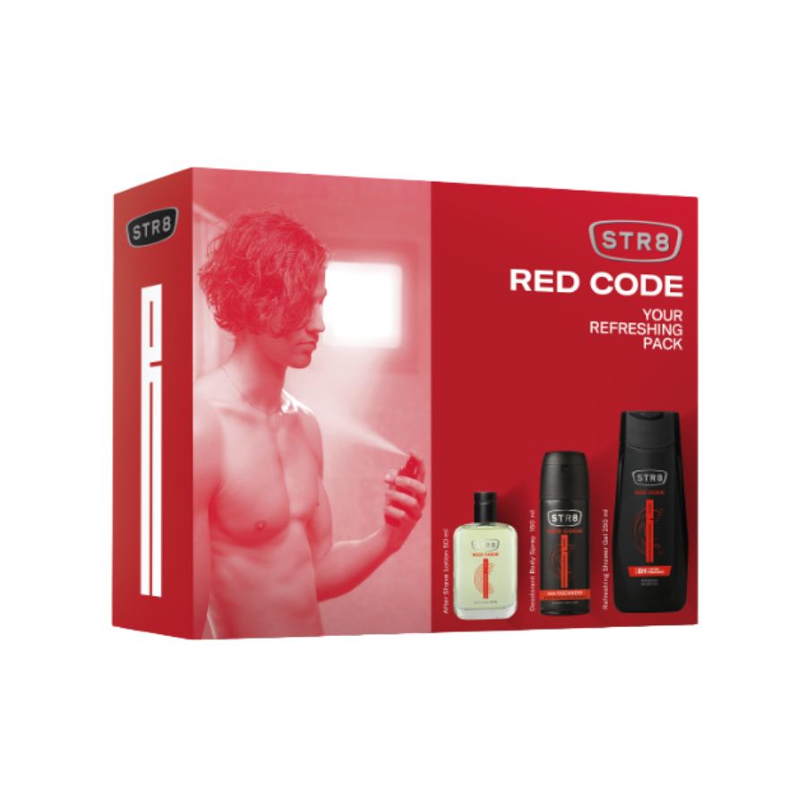 STR8 RED CODE SET (AFTER SHAVE LOSION+DEO)