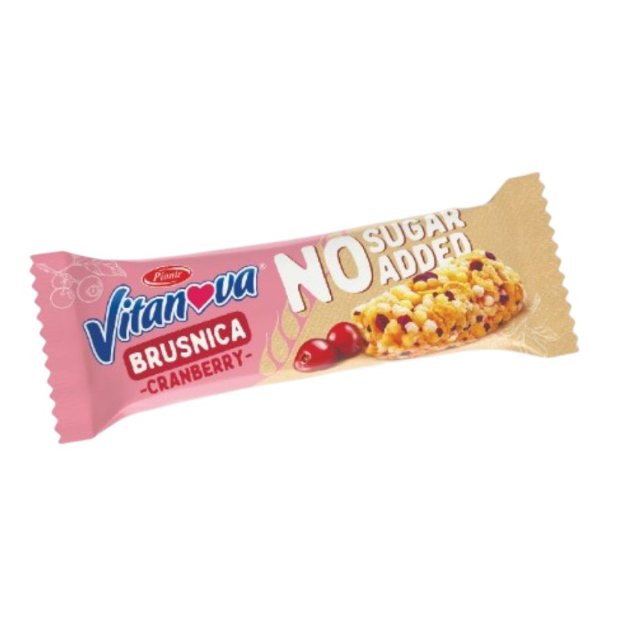 VITANOVA BRUSNICA ŽITNI BAR NO SUGAR 20GR