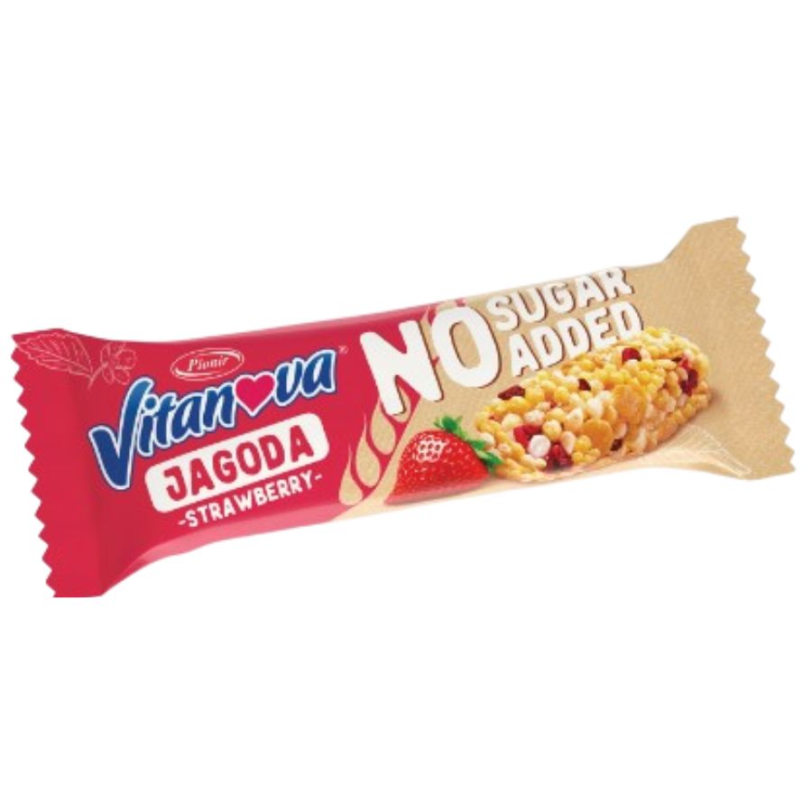 VITANOVA JAGODA ŽITNI BAR NO SUGAR 20GR