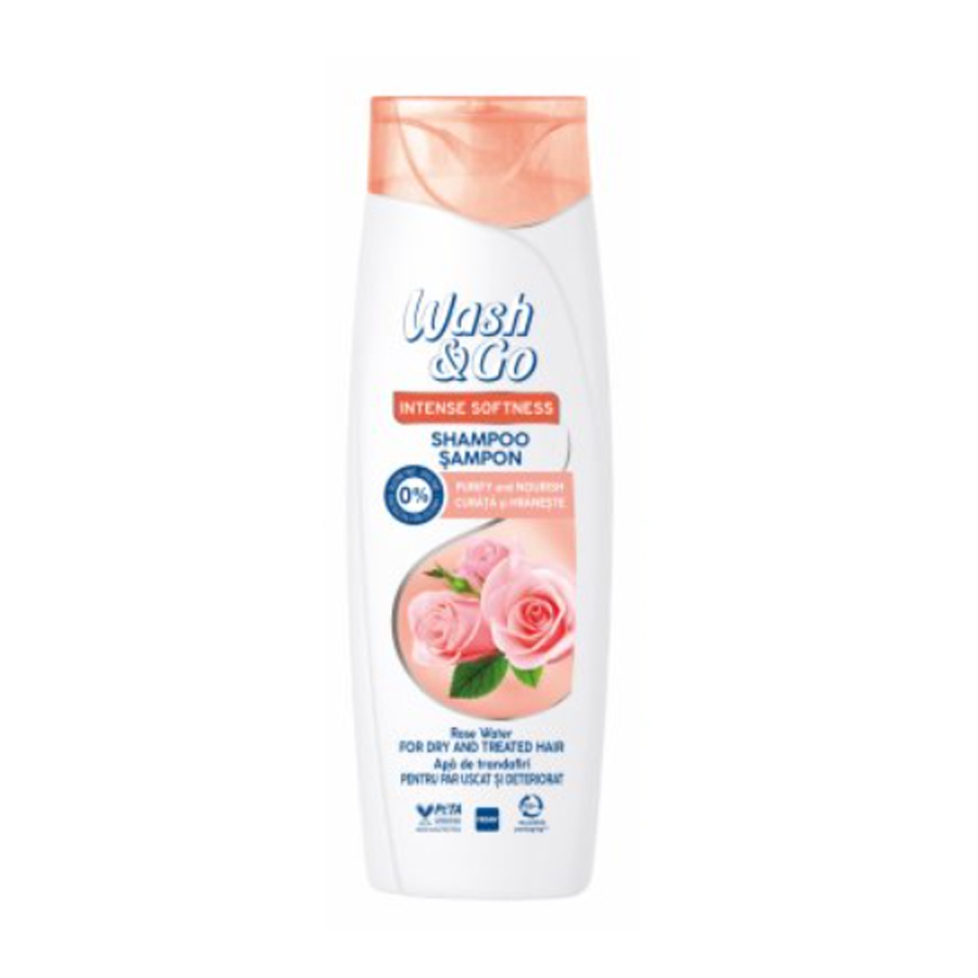 WASH&GO RUŽINA VODA ŠAMPON 360 ML