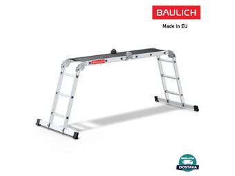 BAULICH 4x3 Zglobne Merdevine sa Platformom PRO