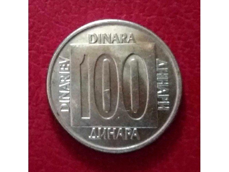 100 dinara 1989.