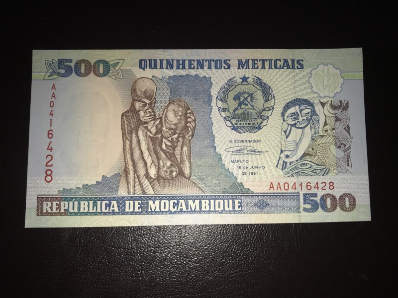 MOZAMBIK 500 METICAIS.1991. UNC.