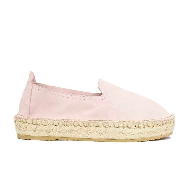 Woman’s classic loafer espadrilles – Lotus suede leather