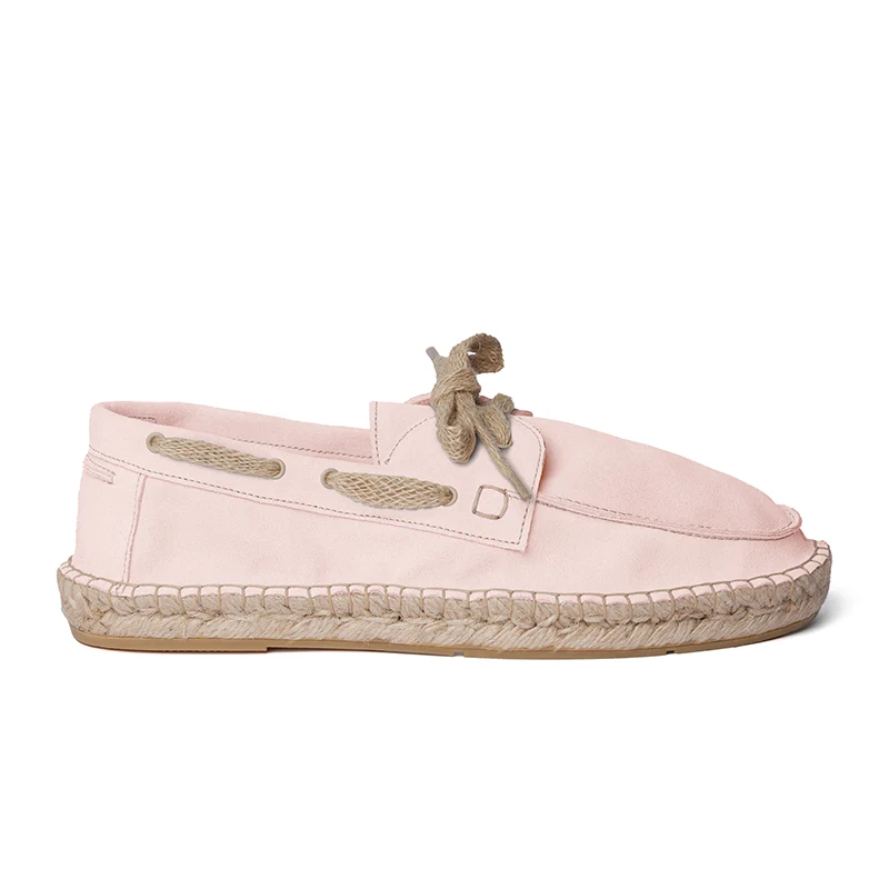 Men’s boat shoe espadrilles – Lotus suede leather