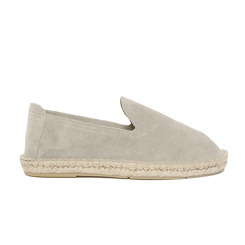 Men’s classic loafers espadrilles – Earth suede leather