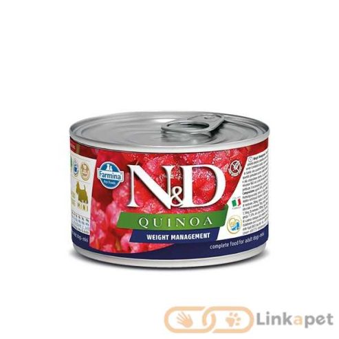 N&D Can Dog Quinoa Mini Weight Management – 140gr