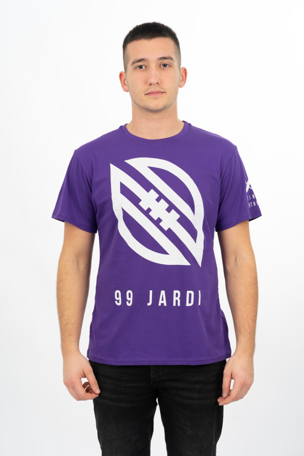 Majica 99 jardi Classic, ljubičasta-beli logo