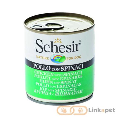 Schesir dog piletina i spanać – 285gr