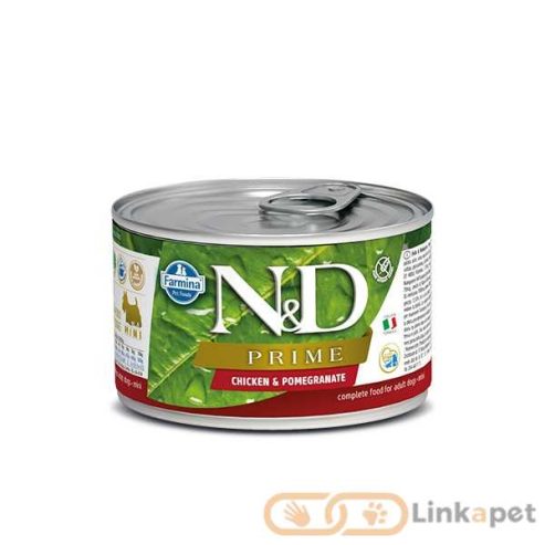 N&D Can Dog Prime Mini Chicken&Pomegranate – 140gr