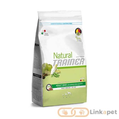 Trainer Natural Adult Maxi Vitello, Riso e Ginseng hrana za odrasle pse velikih rasa – 3kg