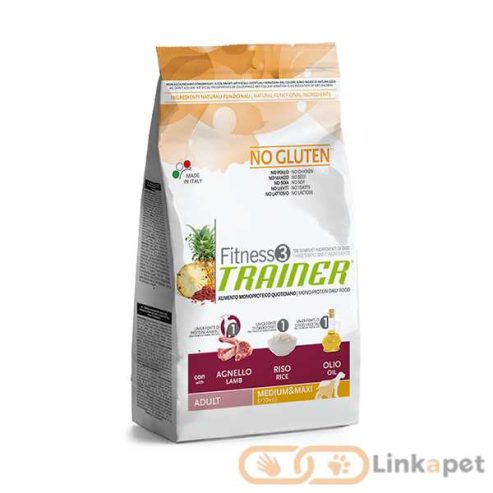 Trainer Fitness Adult Medium/Maxi Lamb & Rice hrana za mlade pse, srednjih i velikih rasa, jagnjetina i pirinač – 3kg