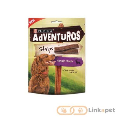 Adventuros Strips Dog, divlji jelen – 90gr