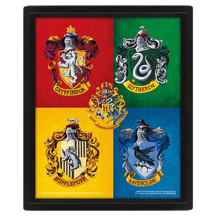 Slika Harry Potter (Colourful Crests) - Framed