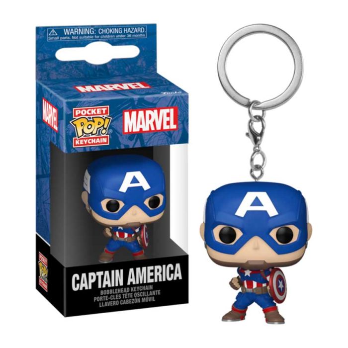 Privezak Funko POP! Keychain: Marvel New Classics - Captain America