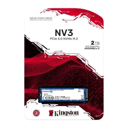 SSD 2TB KINGSTON SNV3S/2000G, NV3 series, 6000/5000MB/s, PCIe NVMe Gen4