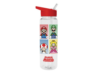 Super Mario - Plastic Drinks Bottle (4 Colour)