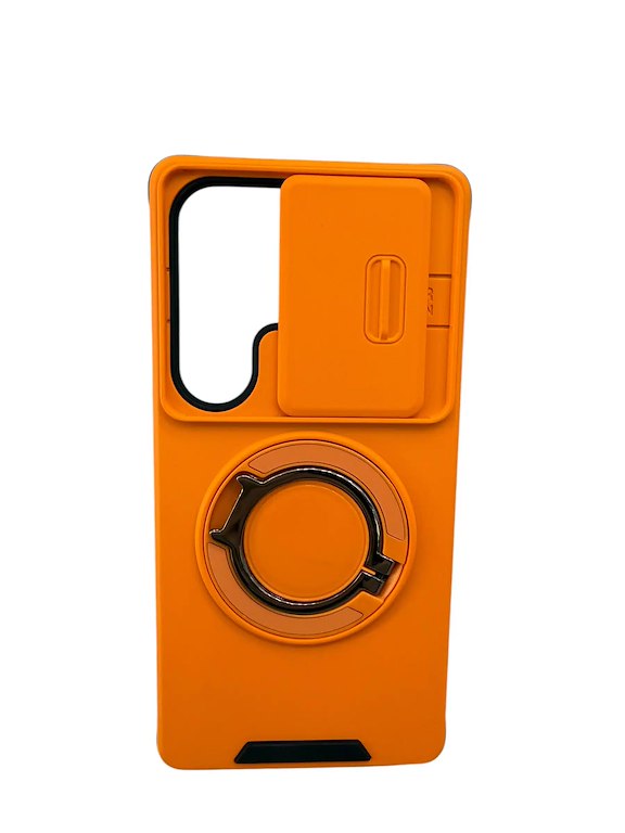 Maska Defender Ring Stand za Samsung S25 ultra narandzasta