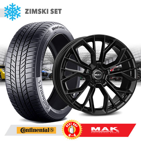 255/40 R21 + 285/35 R21 CONTINENTAL + MAK STILO BLK 5/112 + TPMS