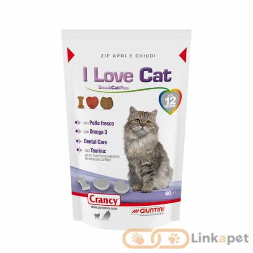 Giuntini Pet: Crancy I Love Cat, 60 g