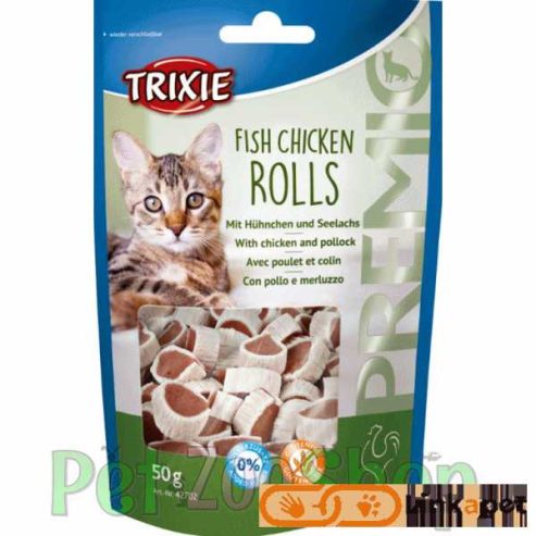 Poslastica za mačke – PREMIO Fish Chicken Rolls – Trixie – 50g