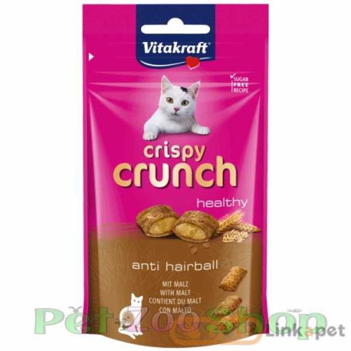 Poslastica od žitarica, za prevenciju kuglica od dlake kod mačaka Crispy Crunch Vitakraft 60g