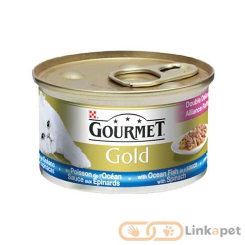 Gourmet Gold: Konzerva za mačke Riba i Spanać , 85g