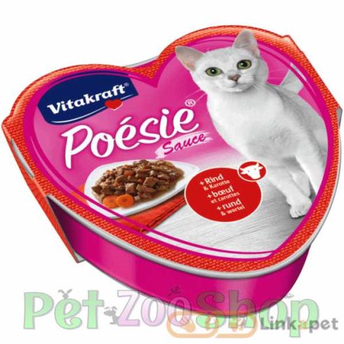 Vitakraft Poesie pašteta za mačke Govedina i šargarepa u sosu 15 x 85g