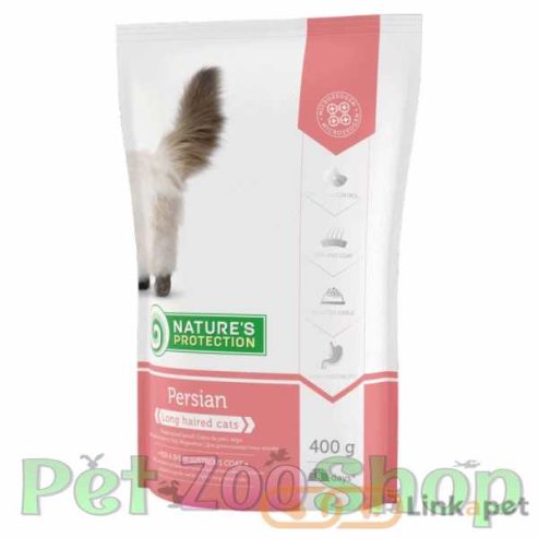 Hrana za odrasle dugodlake mačke Adult Long Hair Živina, 400 gr Nature’s Protection